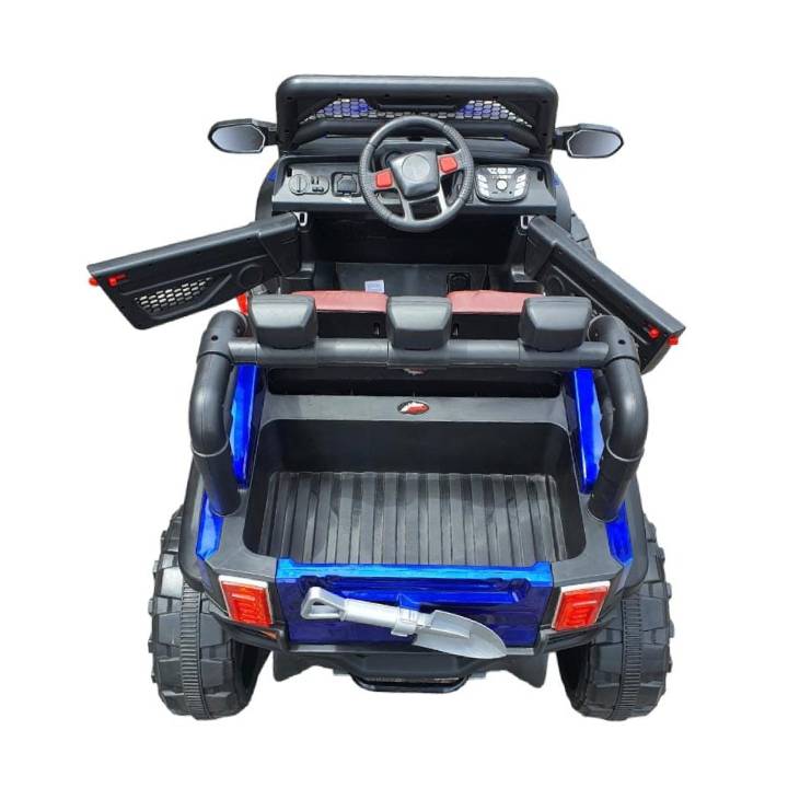 JEEP DOBLE ASIENTO MERCEDEZ 12V AZUL - Play And Toys