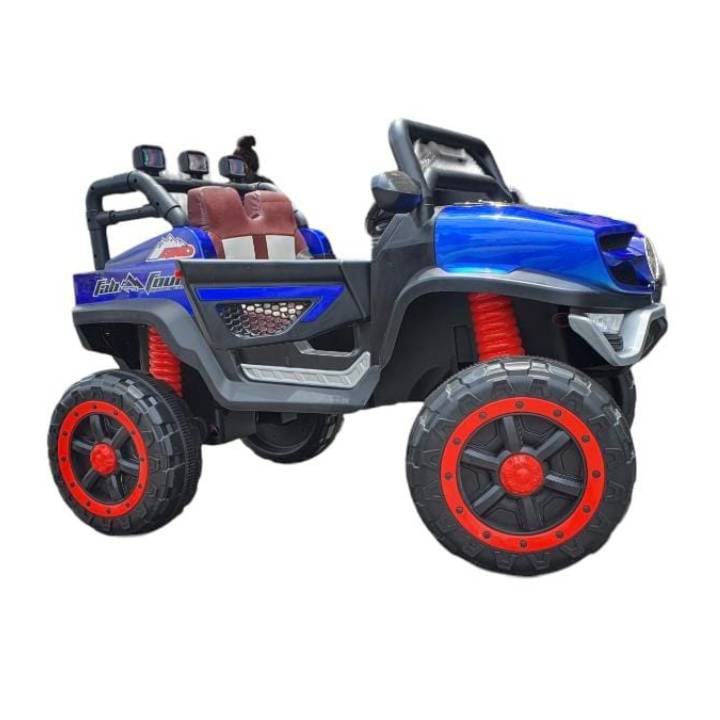 JEEP DOBLE ASIENTO MERCEDEZ 12V AZUL - Play And Toys